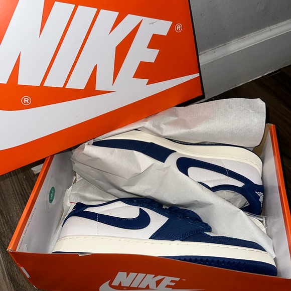Nike | Shoes | Brand New Nike Jordan Whiteroyal Blue Low Sneakers ...